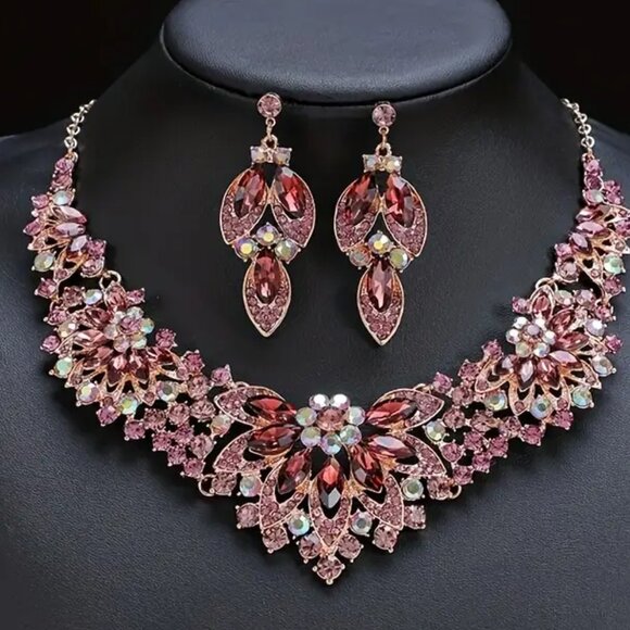 Jewelry | 474 3pcs Earrings Plus Necklace Luxury Jewelry Set | Poshmark